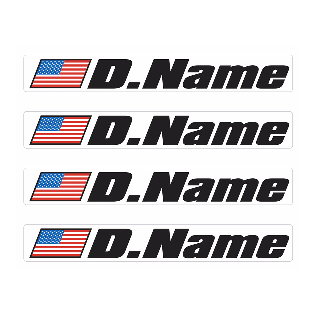 Custom Name Stickers (4 Pack) – Point Karting