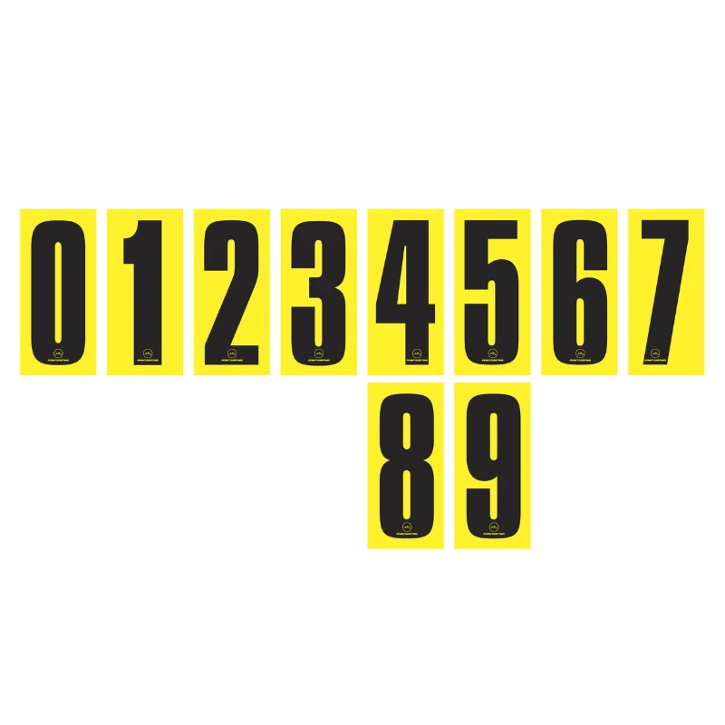 Individual Yellow Go Kart Numbers | Go Kart Numbers and Graphics ...